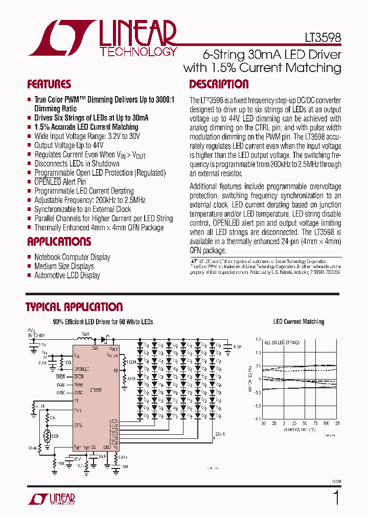 LT3598EUF-TRPBF_4826565.PDF Datasheet Download --- IC-ON-LINE