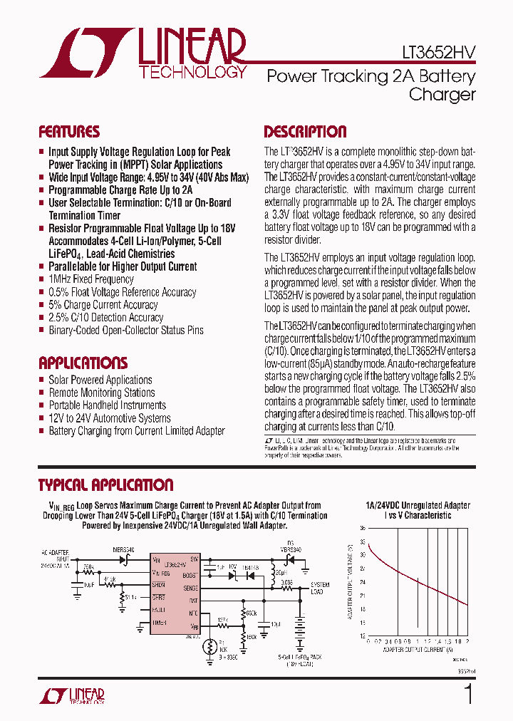 LT3652HVEDD-PBF_4568473.PDF Datasheet Download --- IC-ON-LINE
