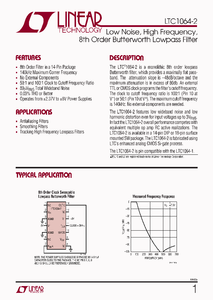 LTC1064-2CSW_4303668.PDF Datasheet Download --- IC-ON-LINE