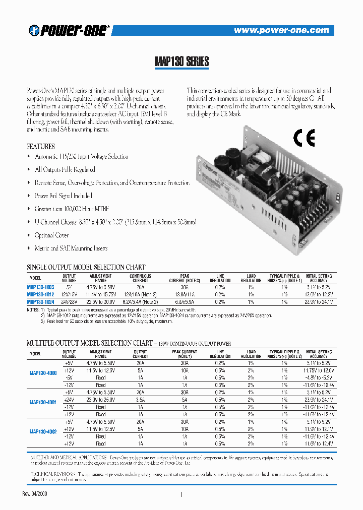 MAP130-1012_4201219.PDF Datasheet Download --- IC-ON-LINE