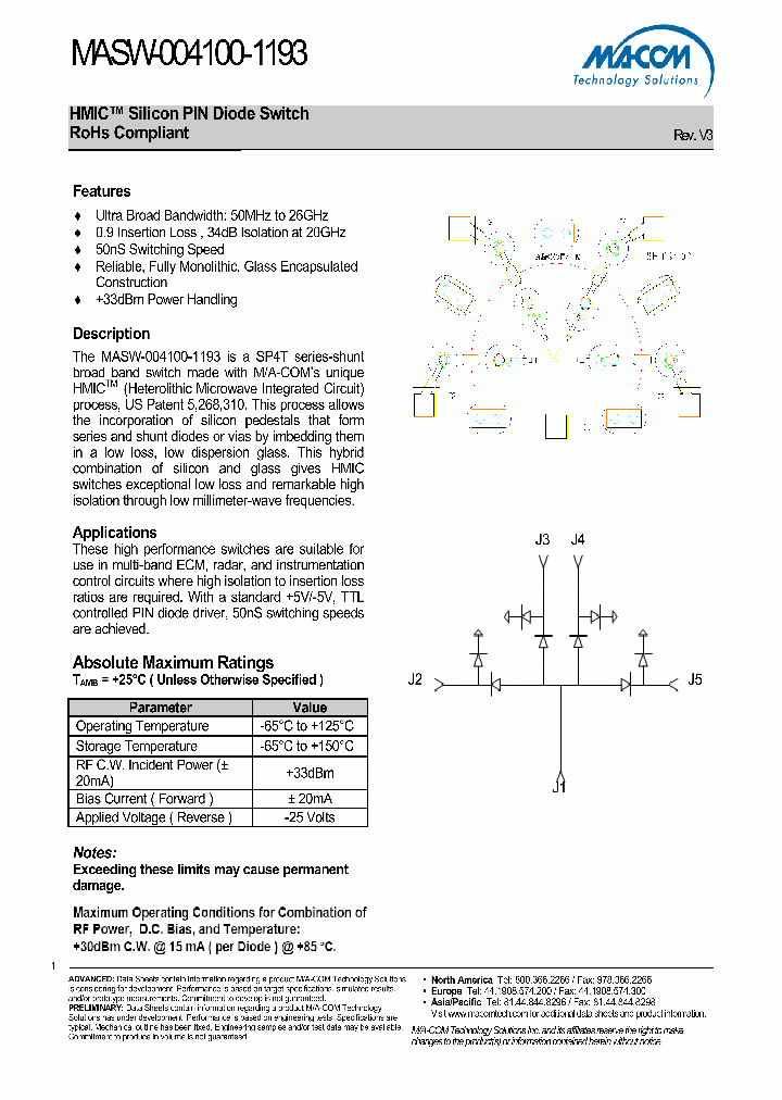 MASW-004100-1193_4522622.PDF Datasheet Download --- IC-ON-LINE