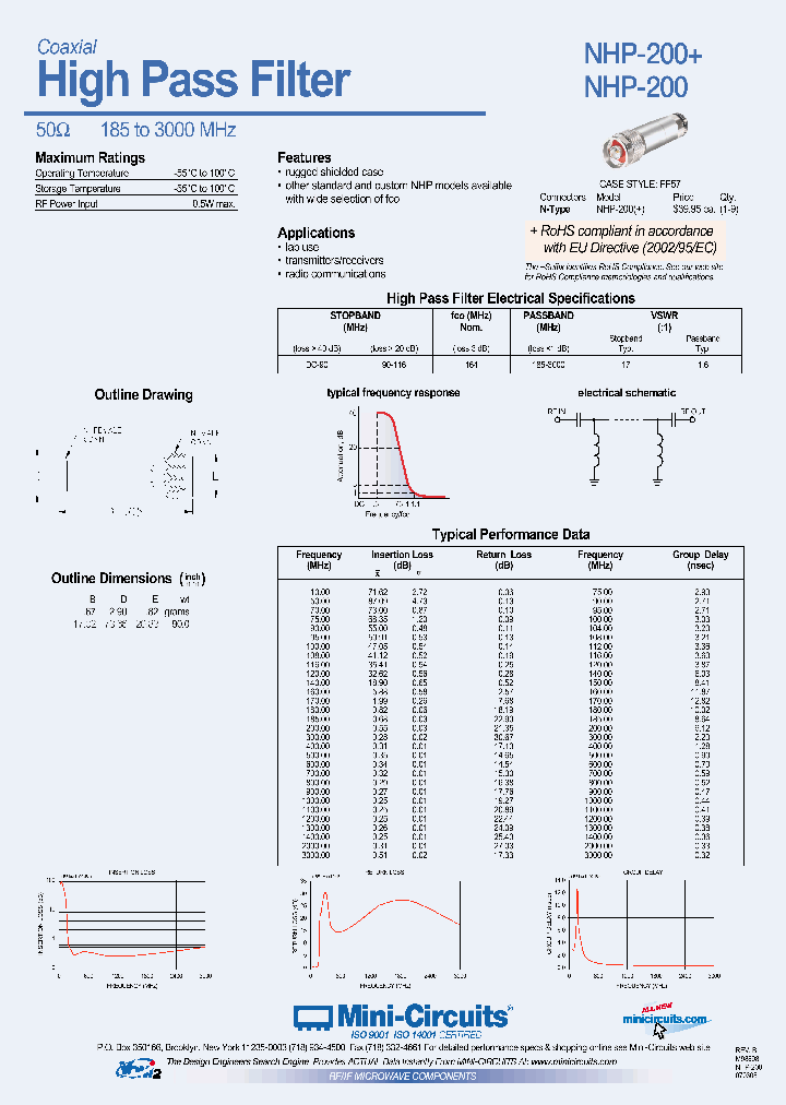 NHP-200_4821202.PDF Datasheet Download --- IC-ON-LINE