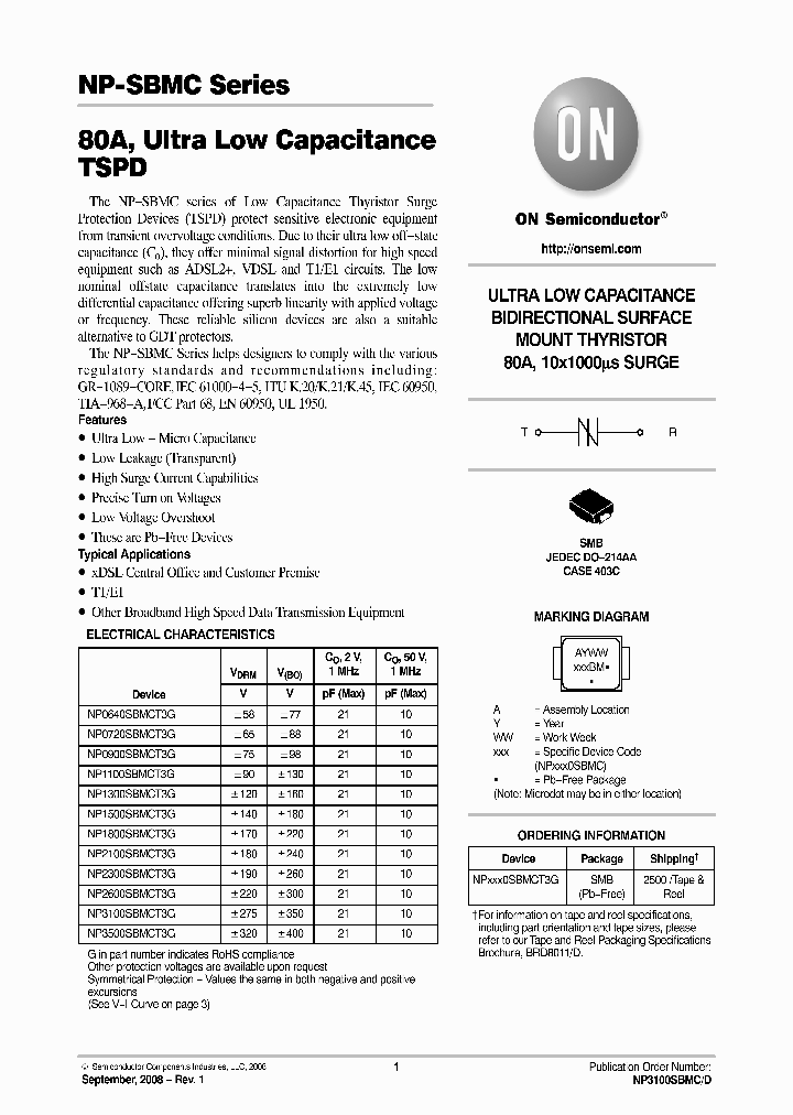 Np1800sbmct3g 4893057 Pdf Datasheet Download Ic On Line