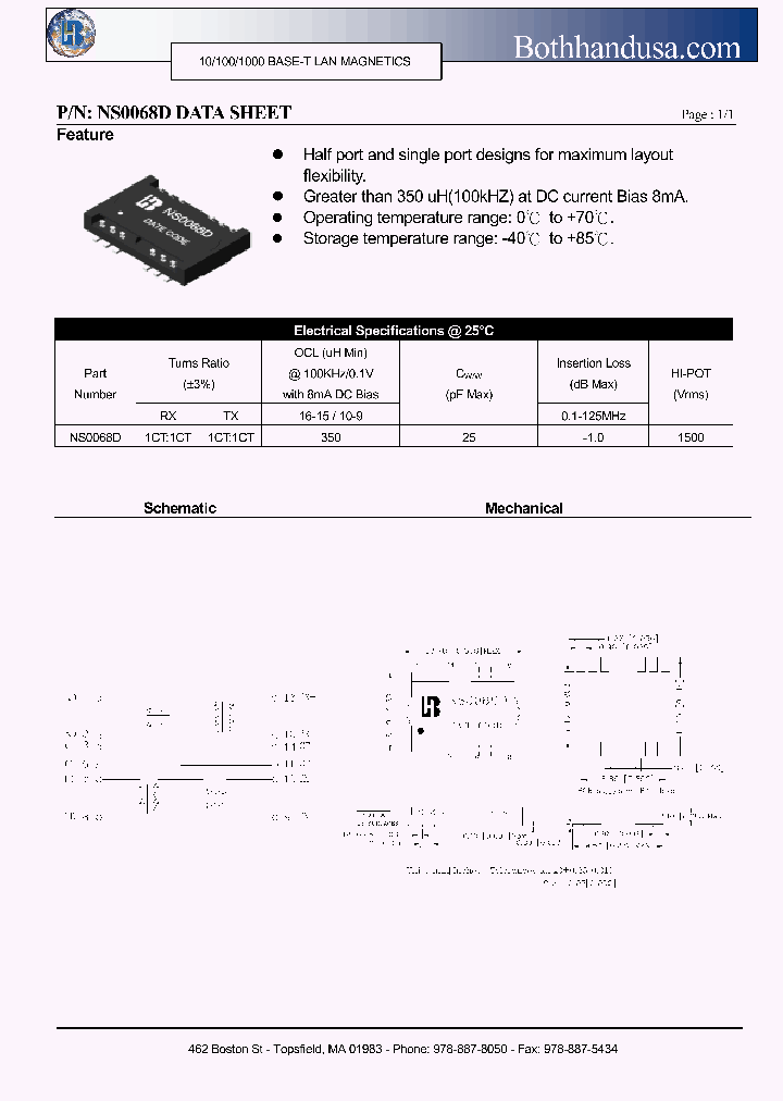 NS0068D_4586338.PDF Datasheet Download --- IC-ON-LINE