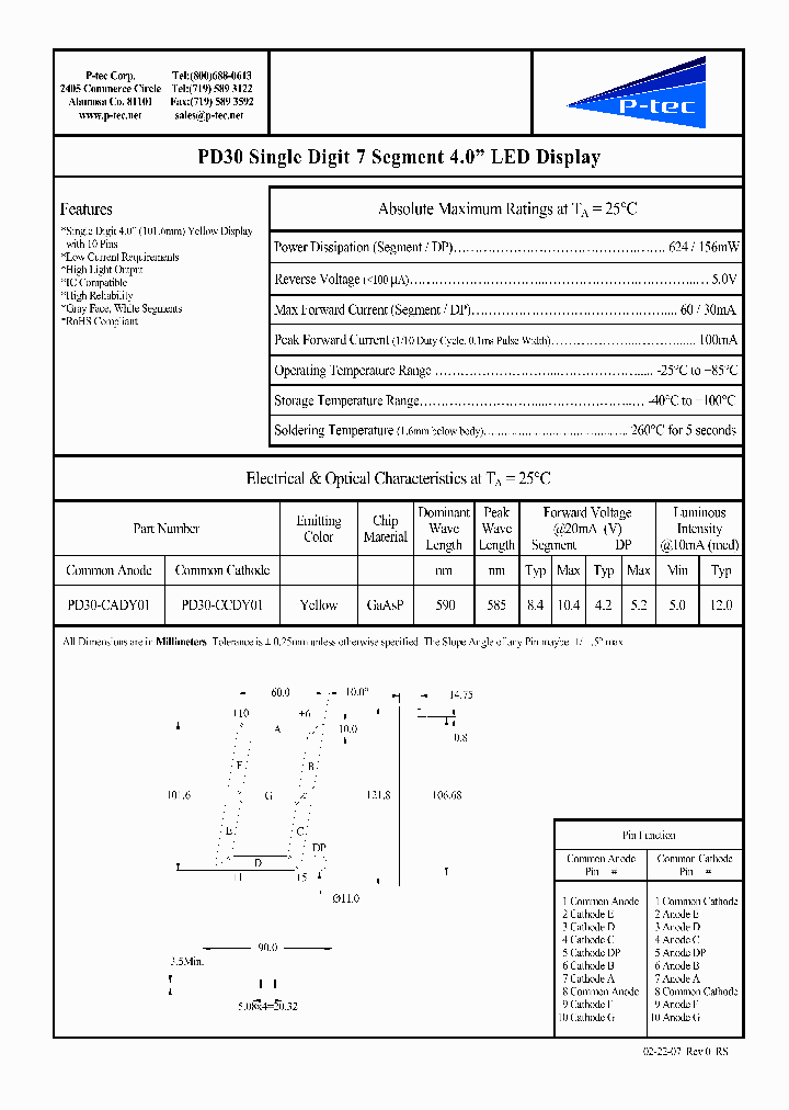 PD30-CADY01_4650582.PDF Datasheet Download --- IC-ON-LINE