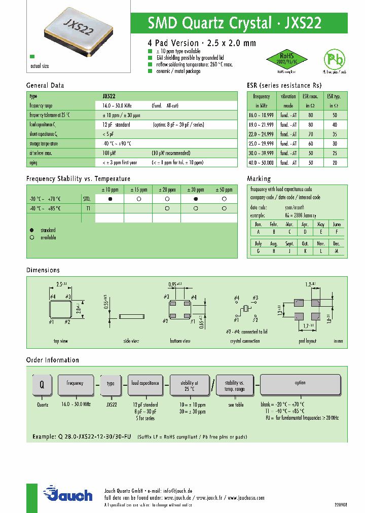 Q220-JXS22-12-10_4692714.PDF Datasheet Download --- IC-ON-LINE