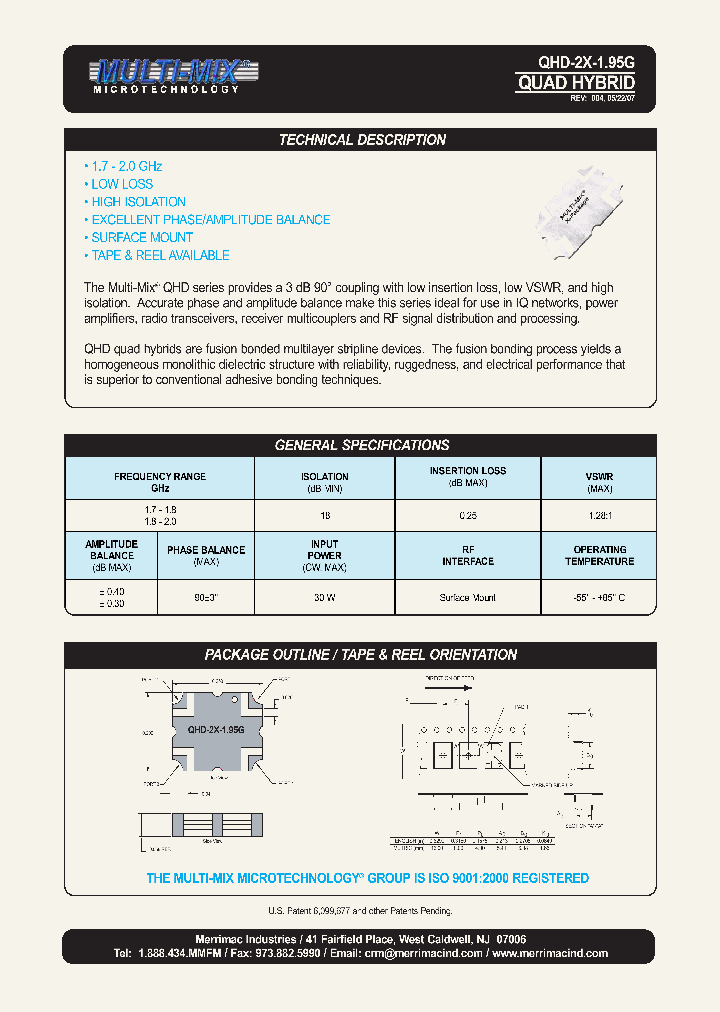 QHD-2X-195G_4877201.PDF Datasheet Download --- IC-ON-LINE