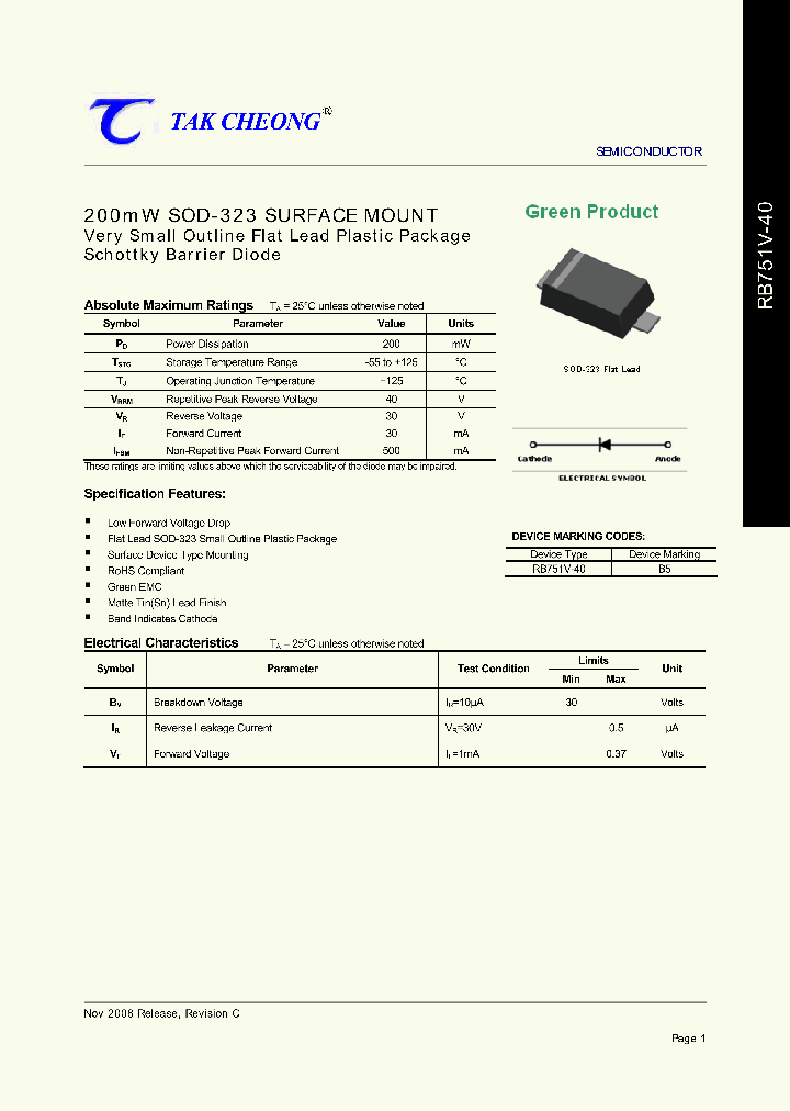 RB751V-40_4331958.PDF Datasheet Download --- IC-ON-LINE