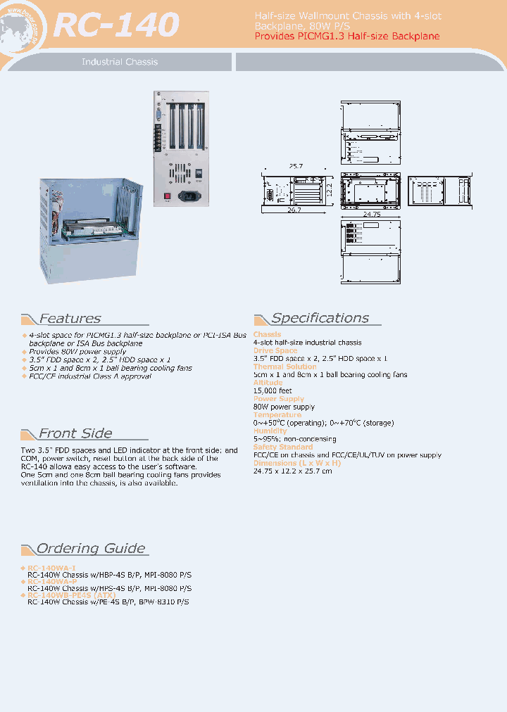 RC-140WA-I_4871245.PDF Datasheet Download --- IC-ON-LINE