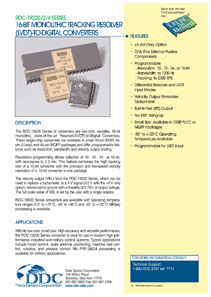RDC-19220_4923167.PDF Datasheet Download --- IC-ON-LINE