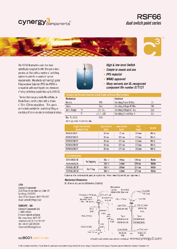 RSF66A50A100_4578803.PDF Datasheet Download --- IC-ON-LINE
