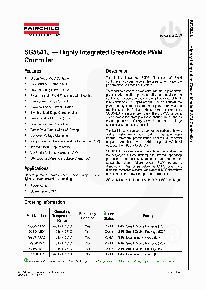SG5841JSY_4272206.PDF Datasheet Download --- IC-ON-LINE