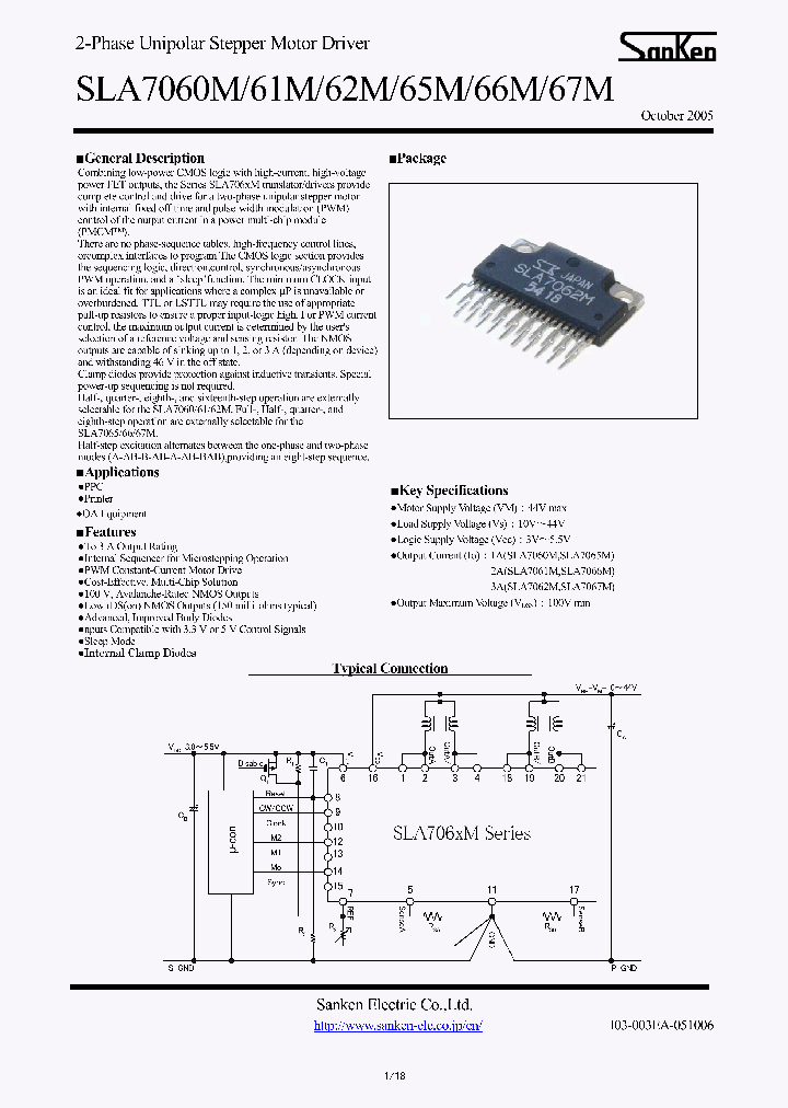 SLA7061M_4665379.PDF Datasheet Download --- IC-ON-LINE