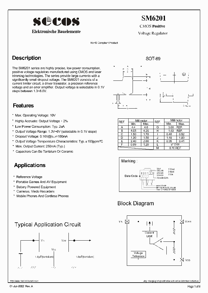 SM6201_4419437.PDF Datasheet Download --- IC-ON-LINE