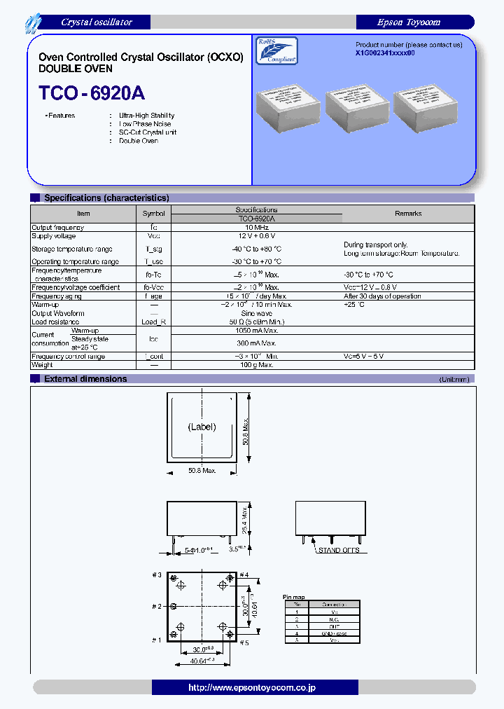 TCO-6920A_4468259.PDF Datasheet Download --- IC-ON-LINE