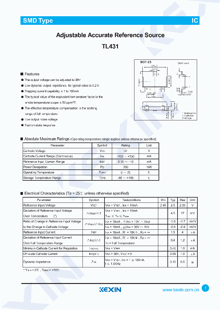 TL431_4291651.PDF Datasheet Download --- IC-ON-LINE