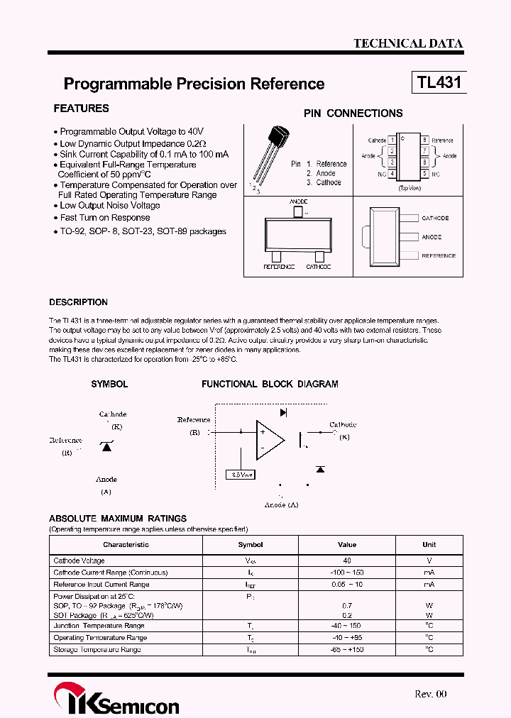 TL431CS_4576304.PDF Datasheet Download --- IC-ON-LINE