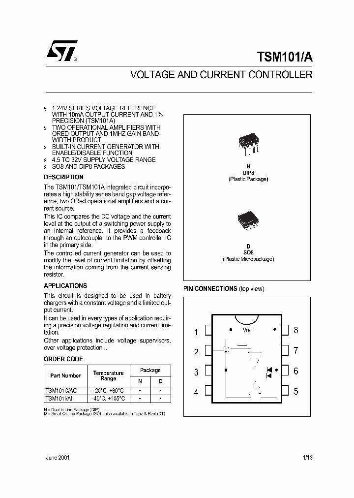 TSM101C_4313819.PDF Datasheet Download --- IC-ON-LINE