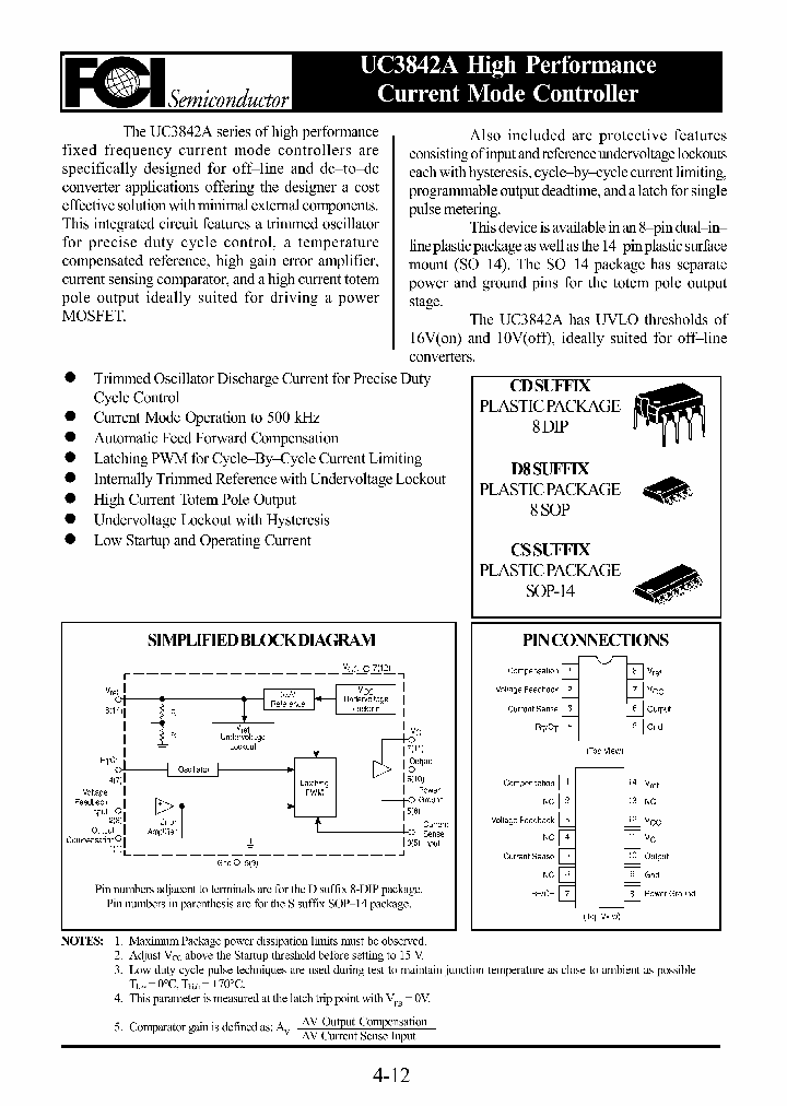UC3842A_4198887.PDF Datasheet Download --- IC-ON-LINE
