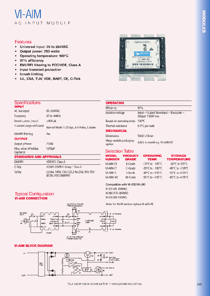VI-AIM-C1_4516154.PDF Datasheet Download --- IC-ON-LINE