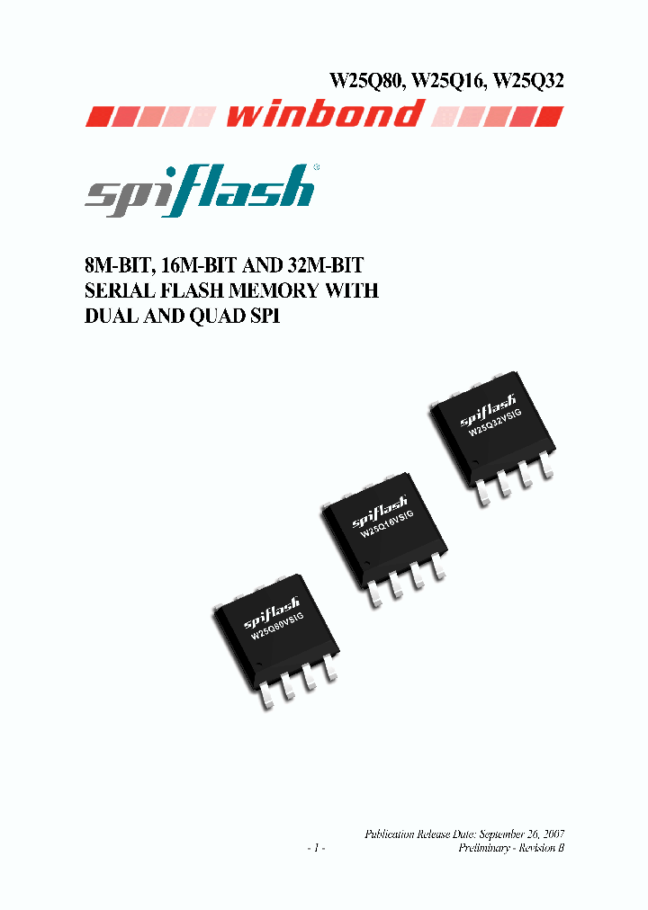 W25Q80_4353972.PDF Datasheet Download --- IC-ON-LINE