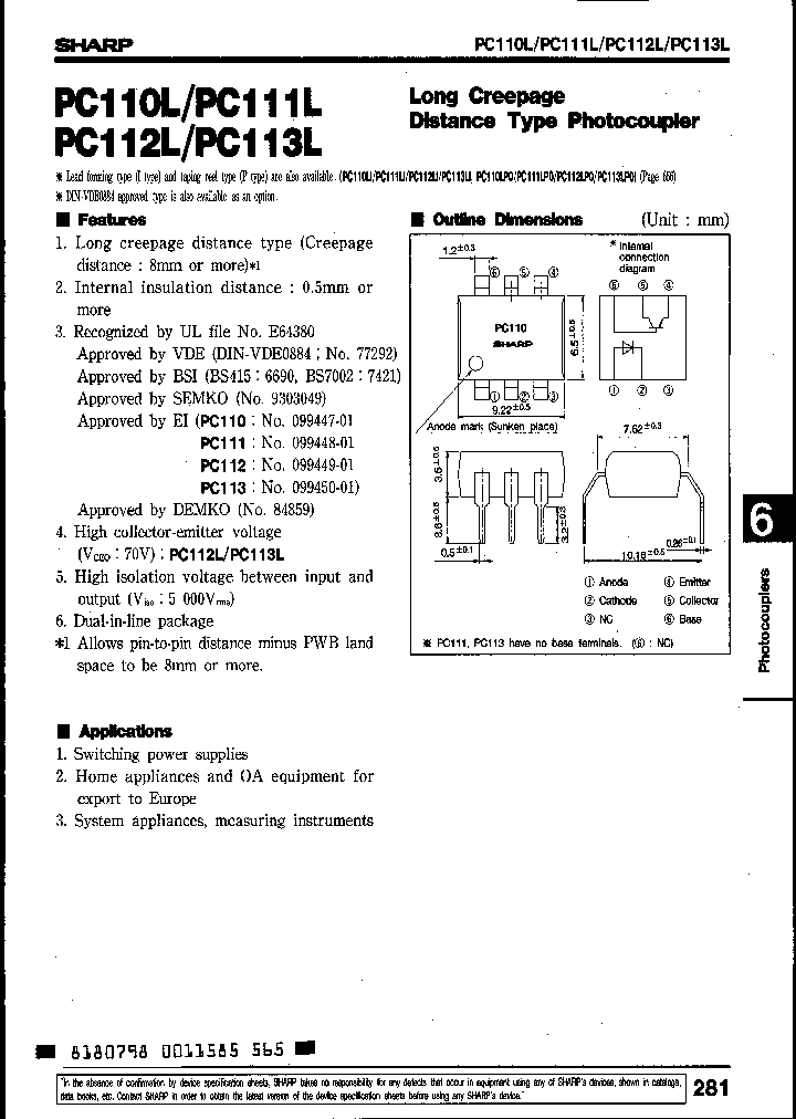 PC111_998000.PDF Datasheet Download --- IC-ON-LINE