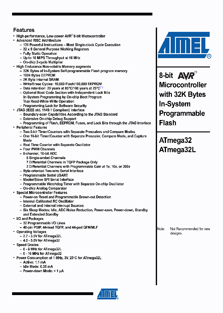 ATMEGA32_4935012.PDF Datasheet Download --- IC-ON-LINE