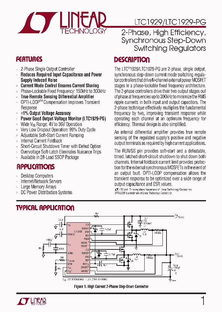 LTC1929CG_4944327.PDF Datasheet Download --- IC-ON-LINE