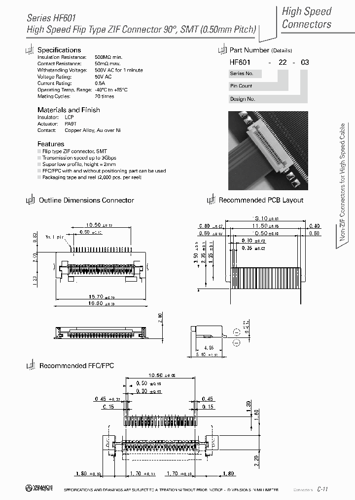 HF601-22-03_4964523.PDF Datasheet Download --- IC-ON-LINE