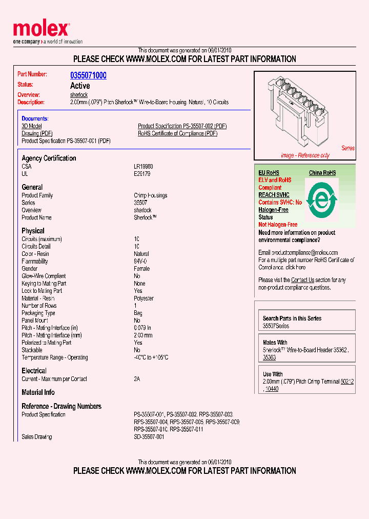 35507-1000_4965706.PDF Datasheet Download --- IC-ON-LINE