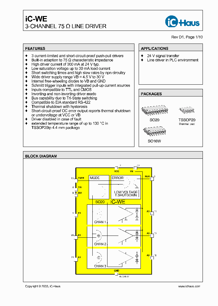 IC-WESO16W_4966536.PDF Datasheet Download --- IC-ON-LINE