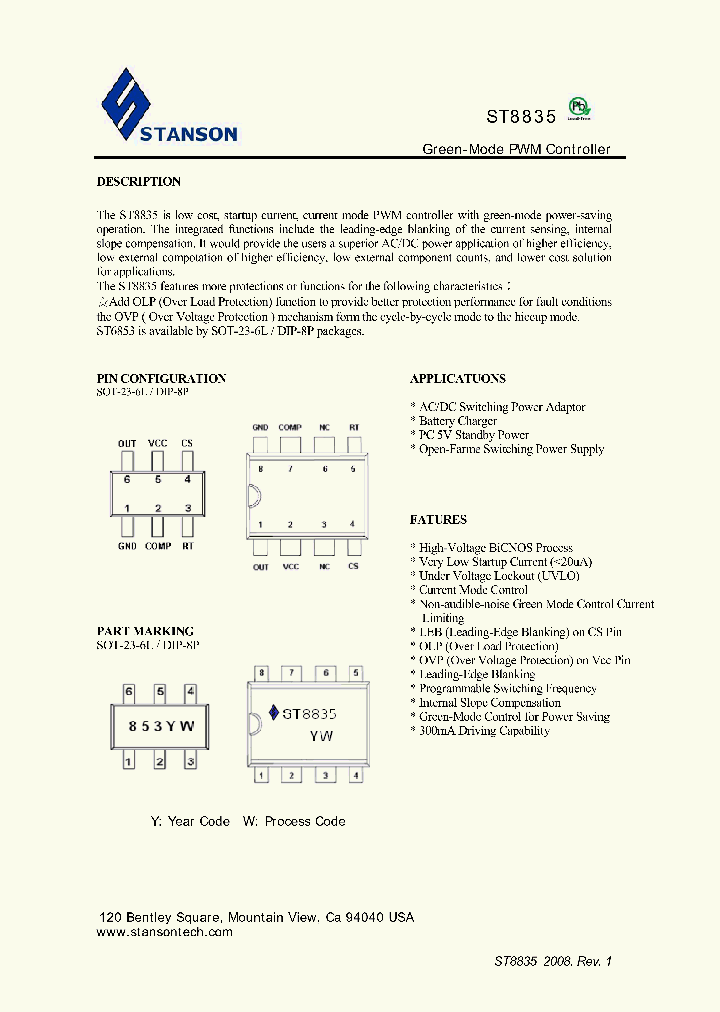 ST8835_4967818.PDF Datasheet Download --- IC-ON-LINE