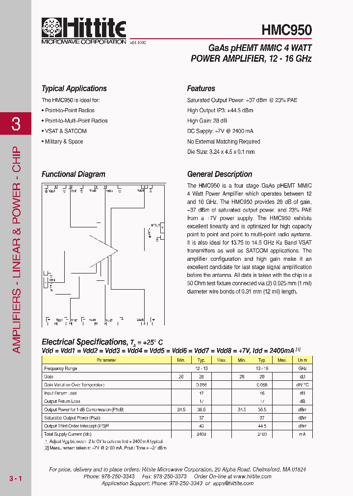 HMC950_5012903.PDF Datasheet Download --- IC-ON-LINE