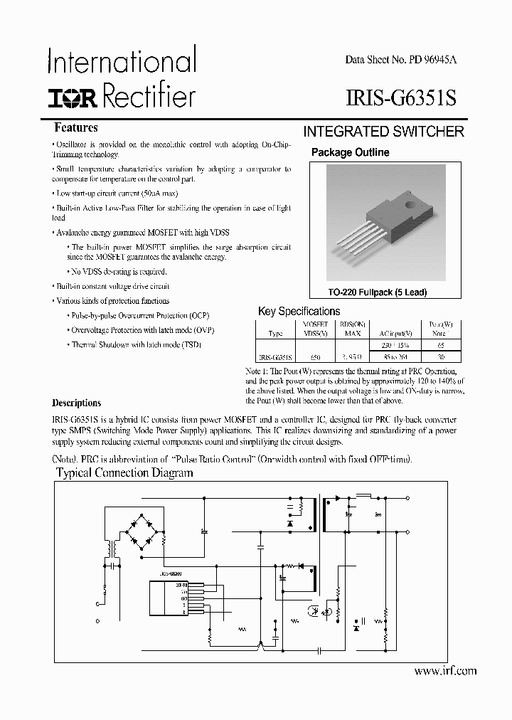 IRIS-G6351S_5020309.PDF Datasheet Download --- IC-ON-LINE