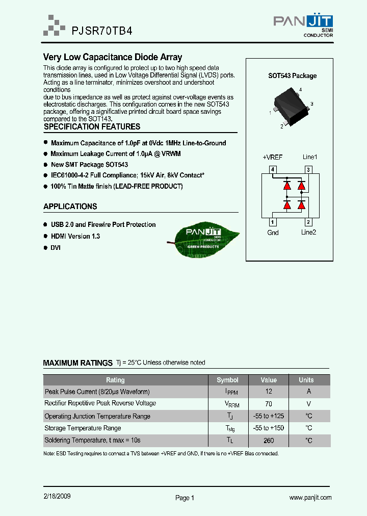 PJSR70TB4_5033787.PDF Datasheet Download --- IC-ON-LINE