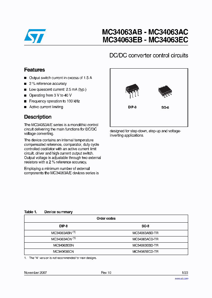 MC34063ABD-TR_5042080.PDF Datasheet Download --- IC-ON-LINE