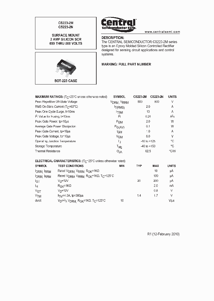 CS223-2M10_5054802.PDF Datasheet Download --- IC-ON-LINE
