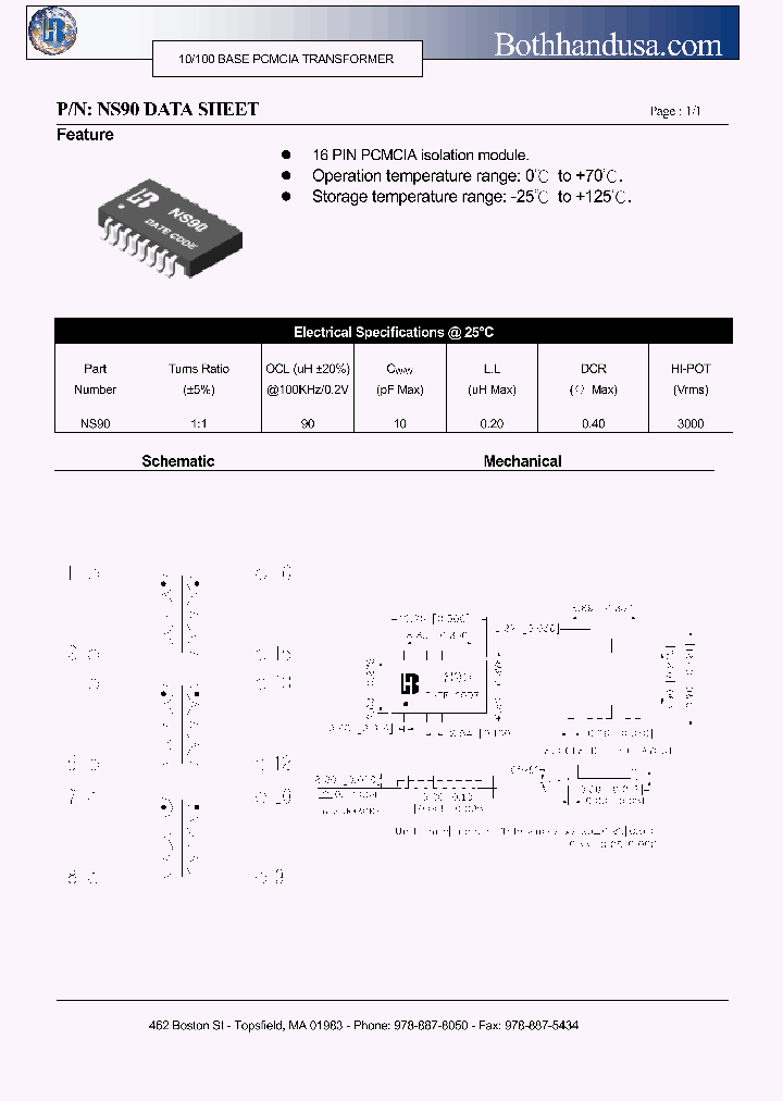 NS90_5067160.PDF Datasheet Download --- IC-ON-LINE
