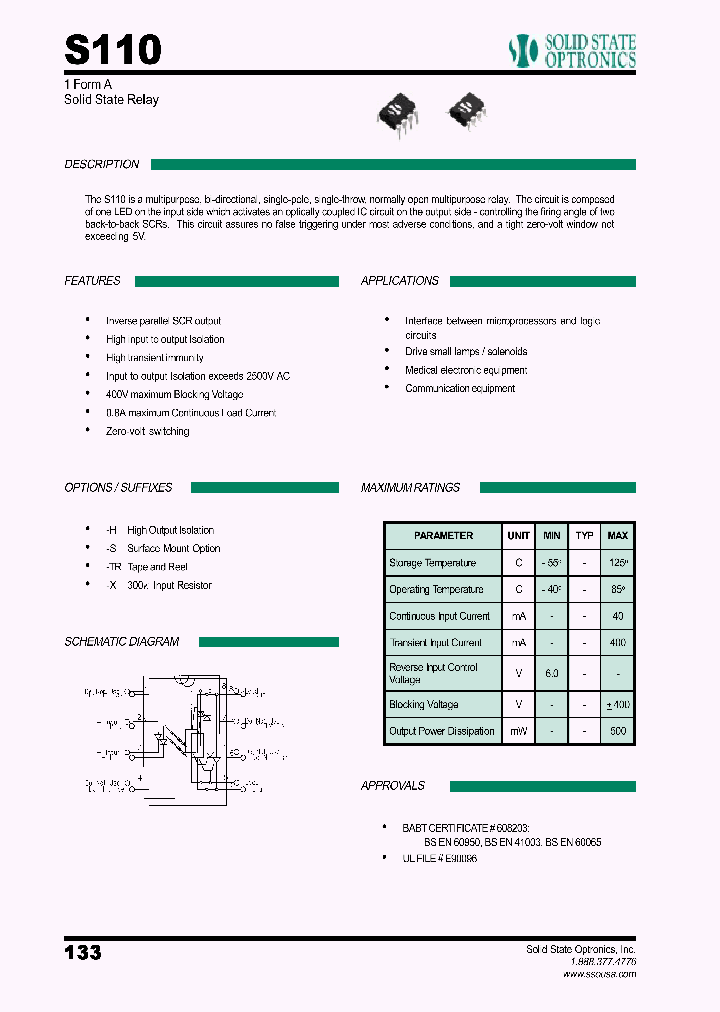 S110-H-S-TR-X_33332.PDF Datasheet Download --- IC-ON-LINE