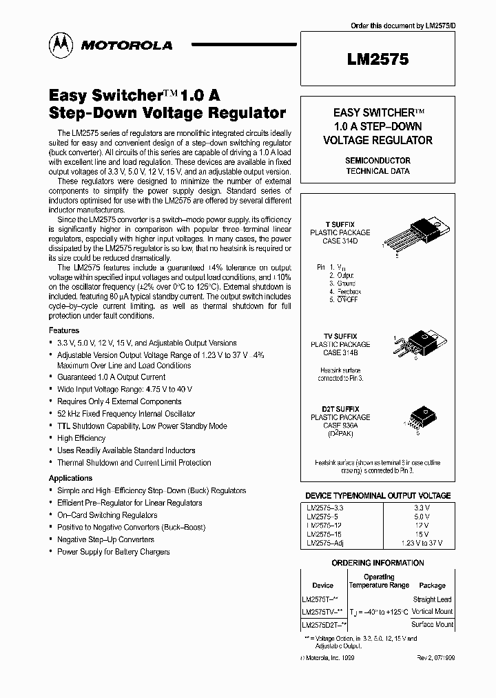 LM2575_36991.PDF Datasheet Download --- IC-ON-LINE