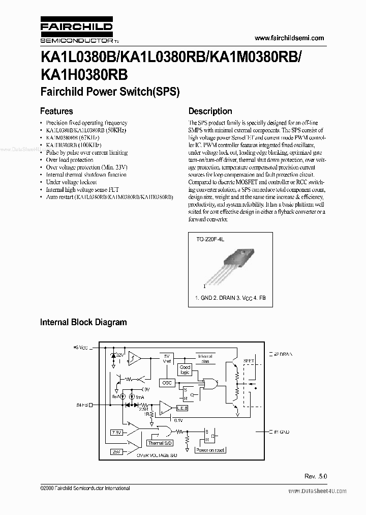 1L0380RB_37737.PDF Datasheet Download --- IC-ON-LINE