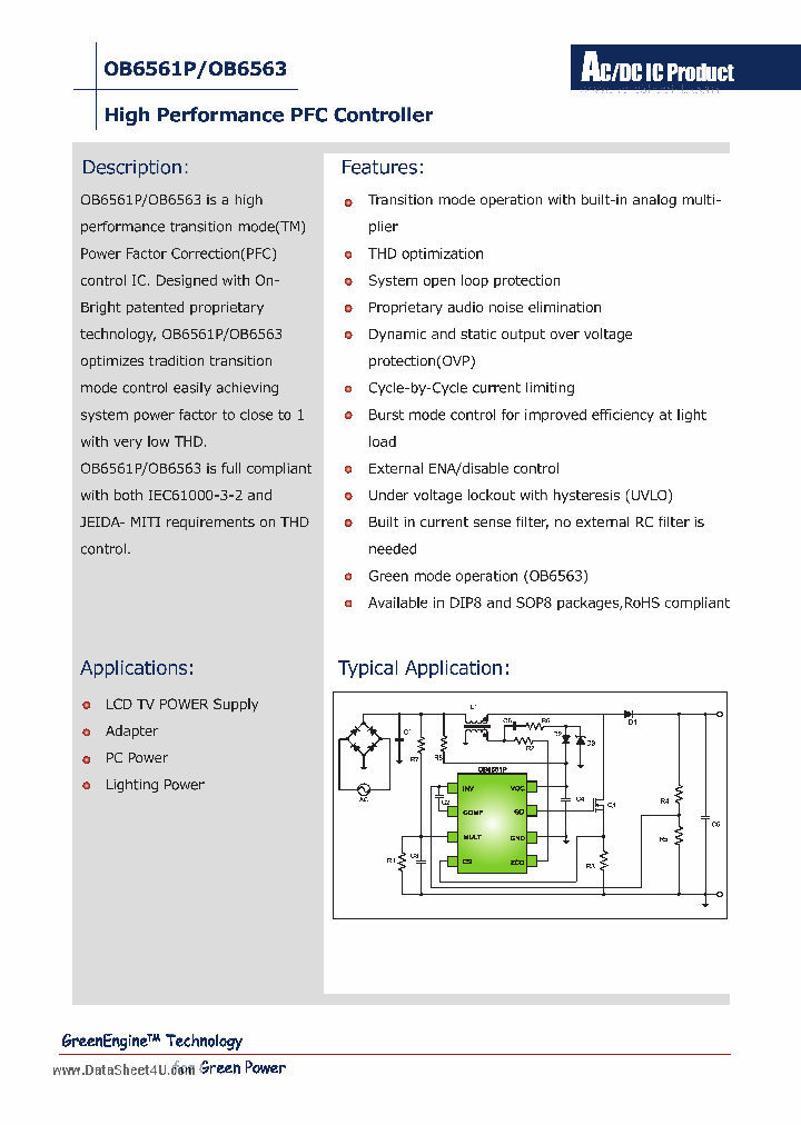OB6563_41801.PDF Datasheet Download --- IC-ON-LINE