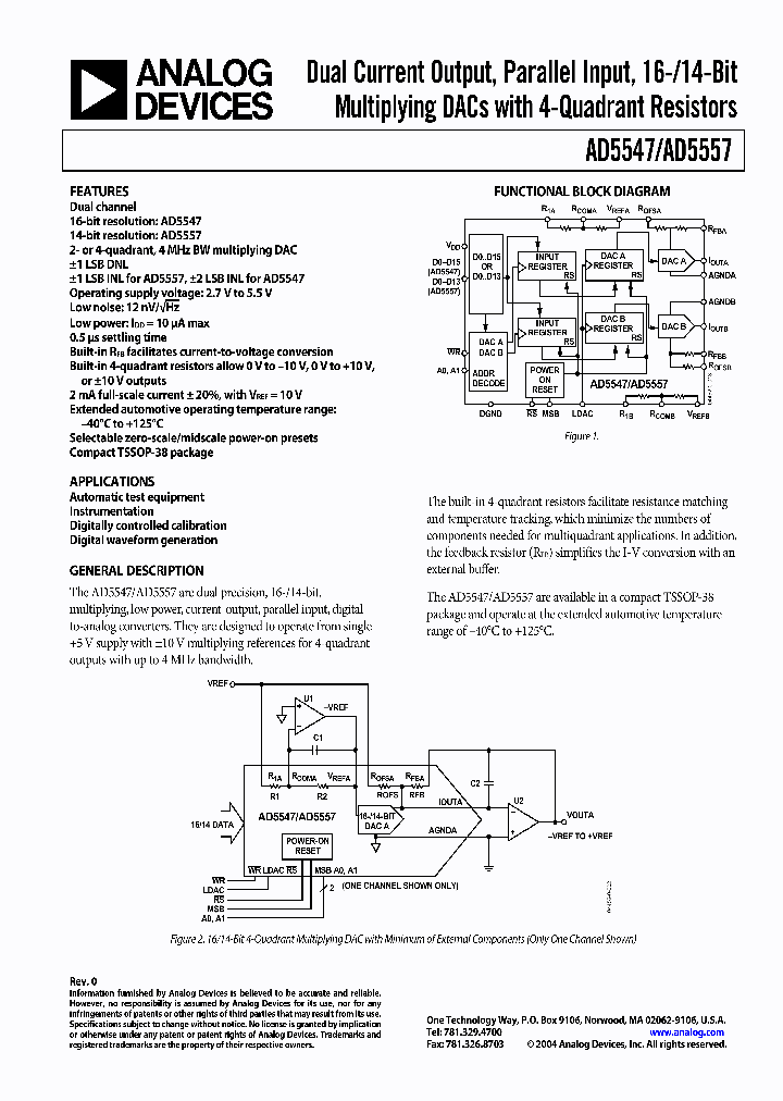 AD5424_69262.PDF Datasheet Download --- IC-ON-LINE