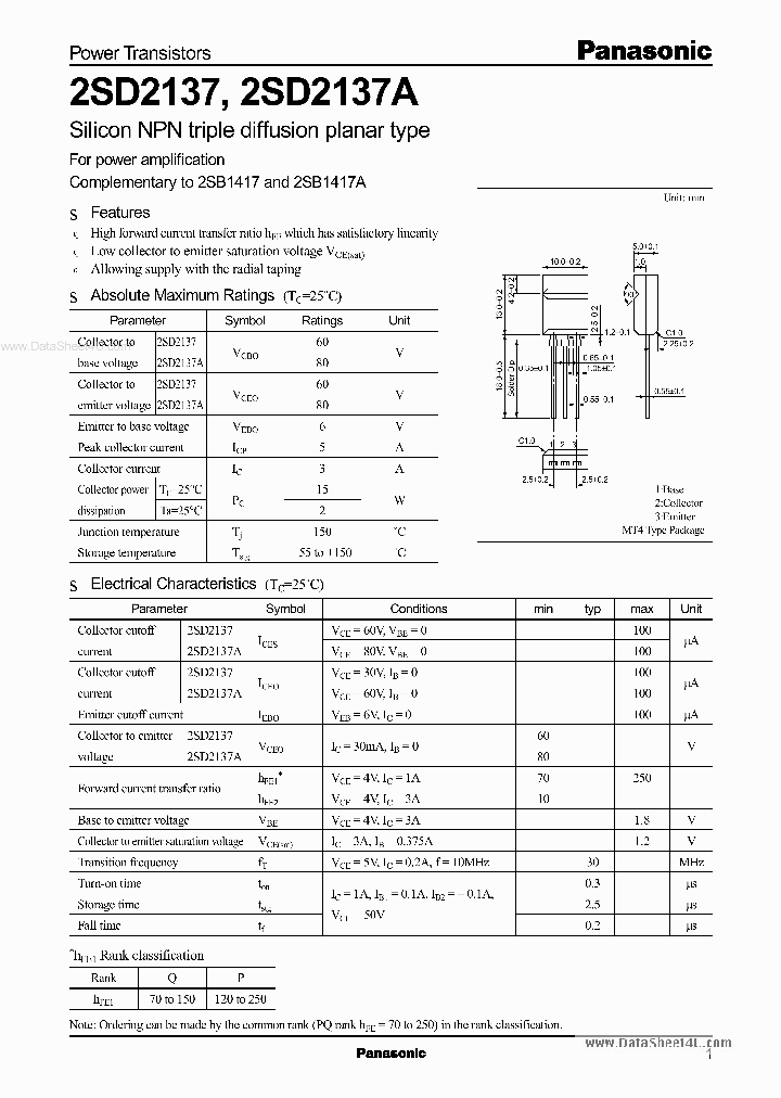 D2137_83100.PDF Datasheet Download --- IC-ON-LINE