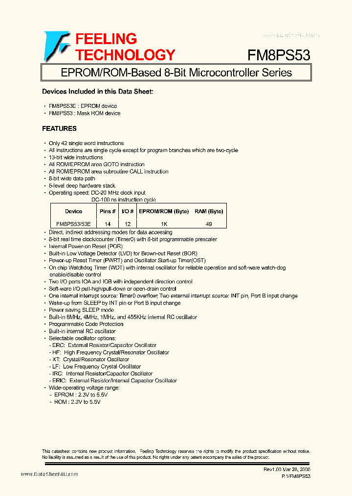 FM8PS53_44826.PDF Datasheet Download --- IC-ON-LINE