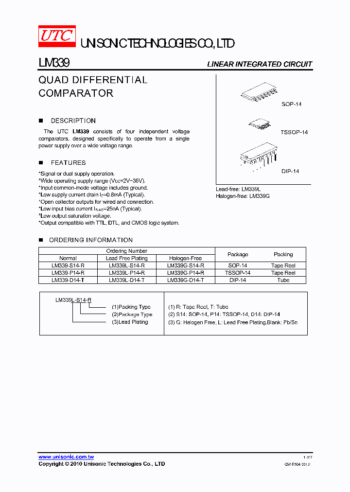 LM339_89447.PDF Datasheet Download --- IC-ON-LINE