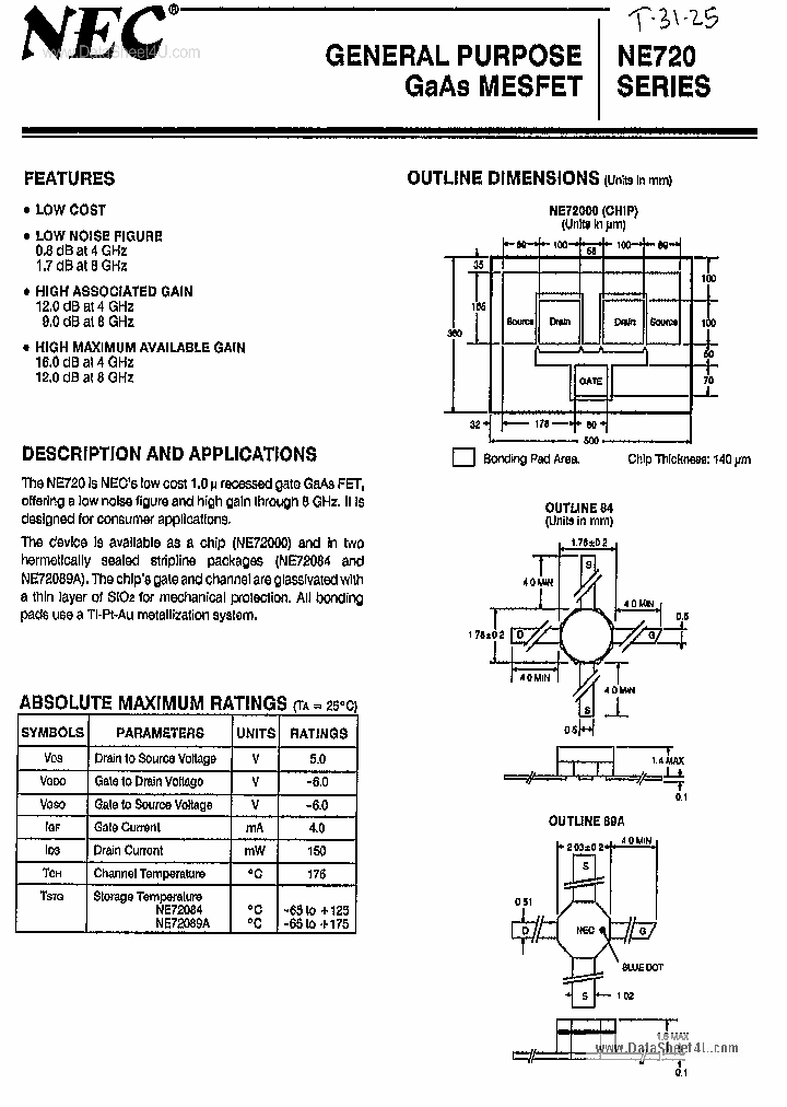 NE-720_44969.PDF Datasheet Download --- IC-ON-LINE