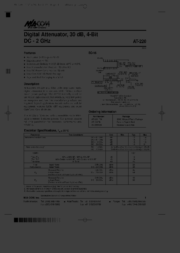 AT-220_99966.PDF Datasheet Download --- IC-ON-LINE