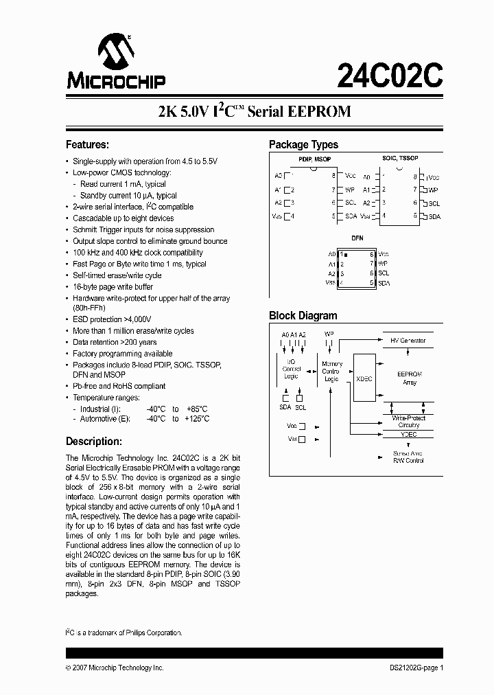 24C02CTIMC_122629.PDF Datasheet Download --- IC-ON-LINE