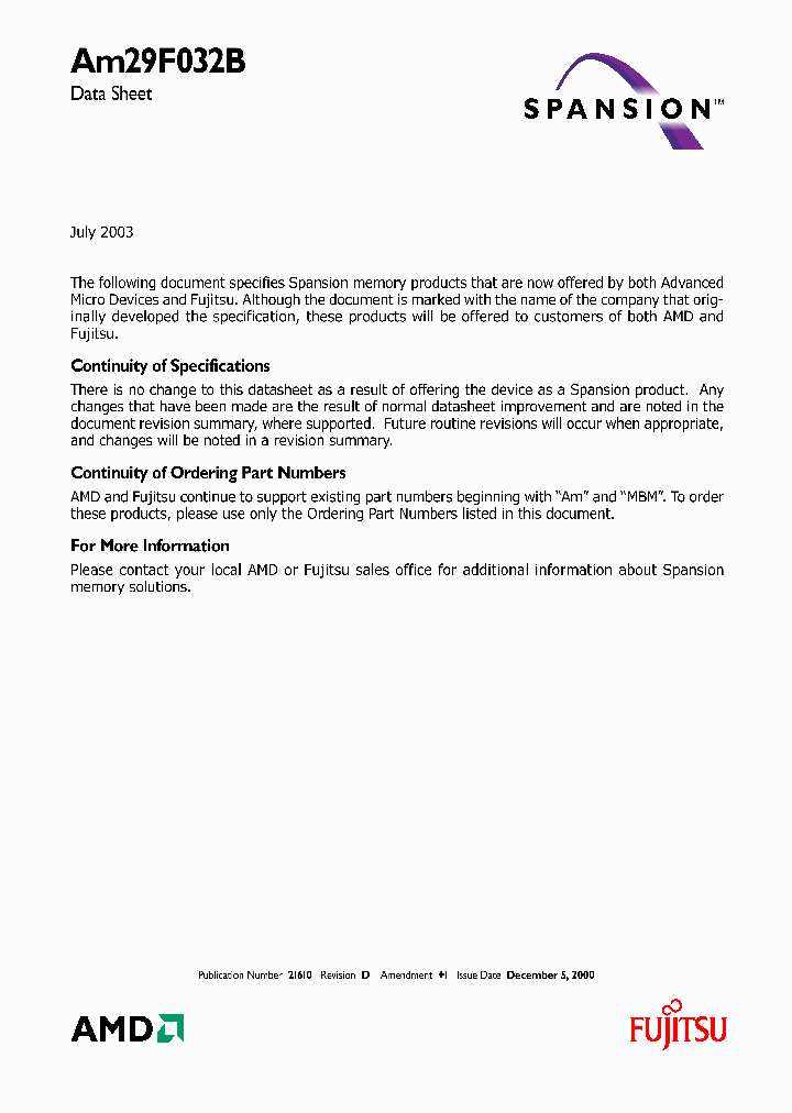 AM29F032B-90_130626.PDF Datasheet Download --- IC-ON-LINE